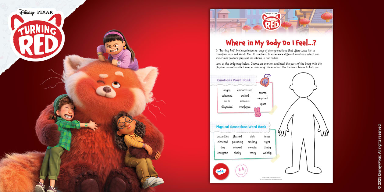 Turning Red: Where in My Body Do I Feel...?
