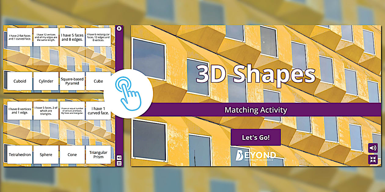 3D Shapes | Interactive Games | KS3 Maths | Beyond - Twinkl