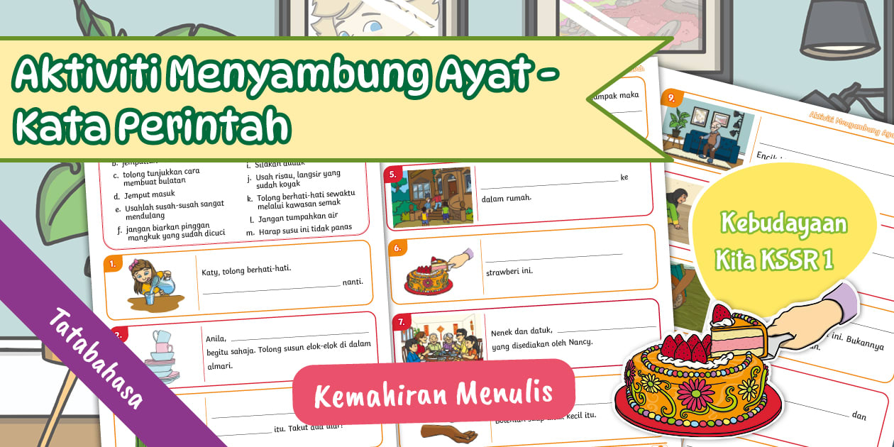 Aktiviti Menyambung Ayat - Kata Perintah