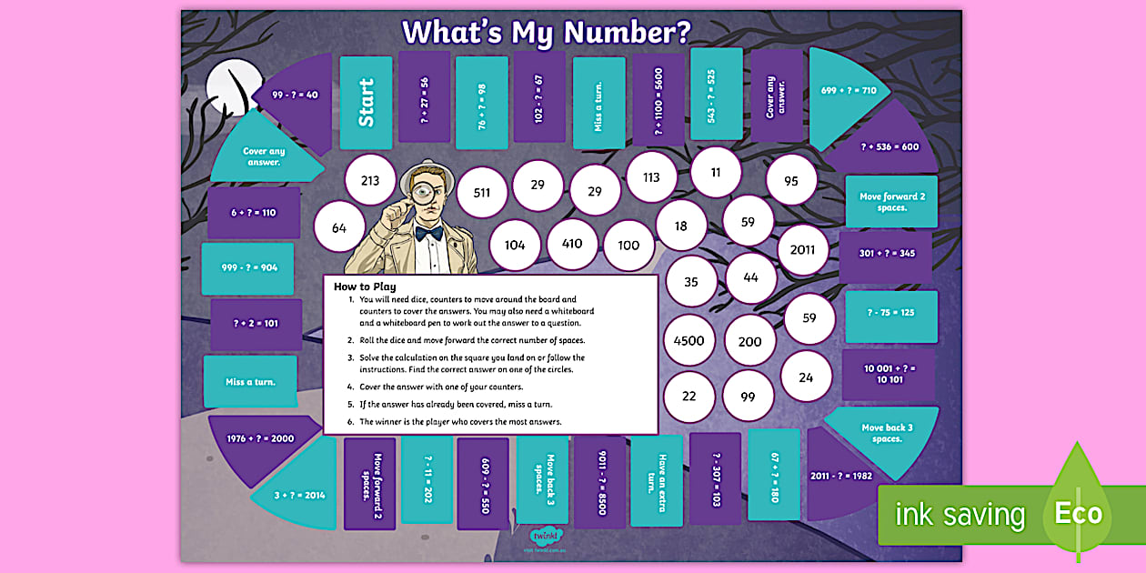 Number Board Game | Maths Practice | Twinkl Resources