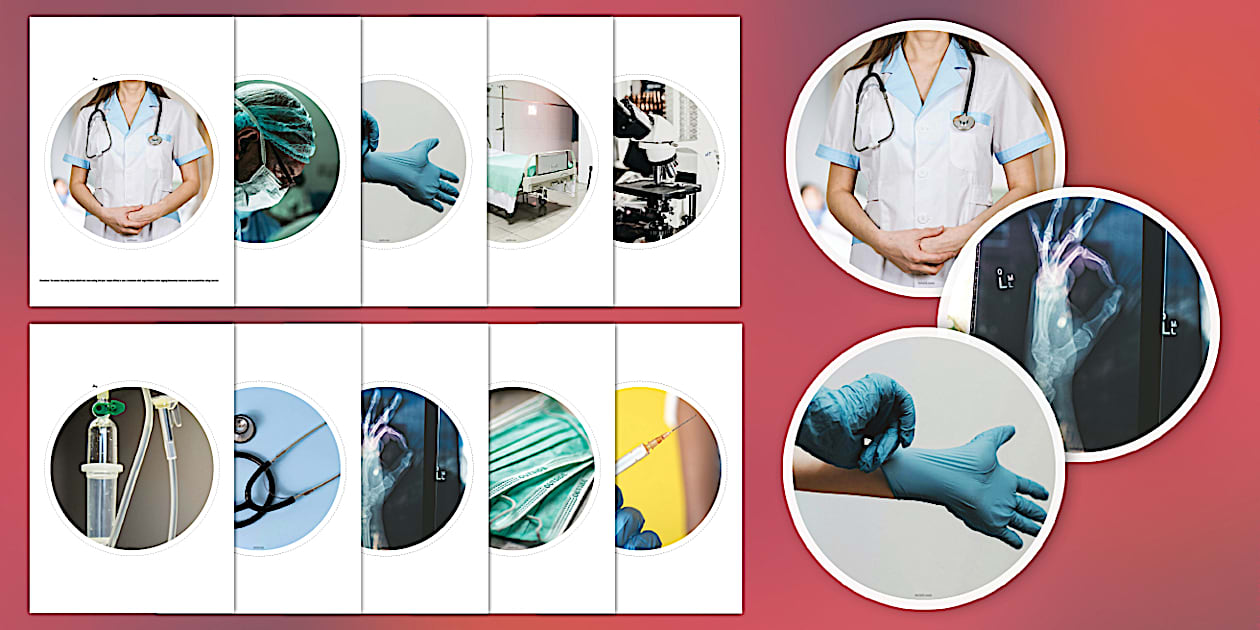 Hospital Circle Display Photo Cut-Outs (teacher made)