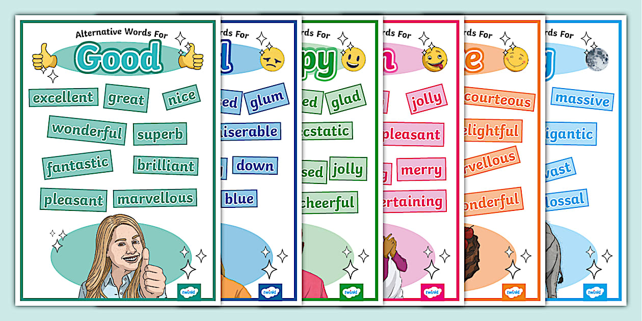 Alternative Words Posters (teacher made) - Twinkl
