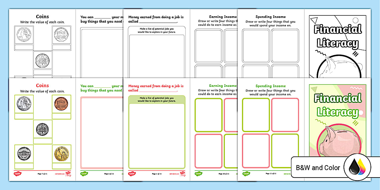 Financial Literacy Workbook for Grades 3-5 | Twinkl USA
