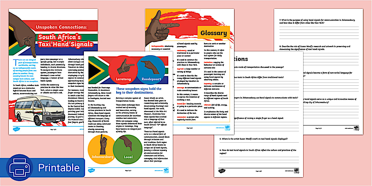 Unspoken Connections: South Africa's Taxi Hand Signals