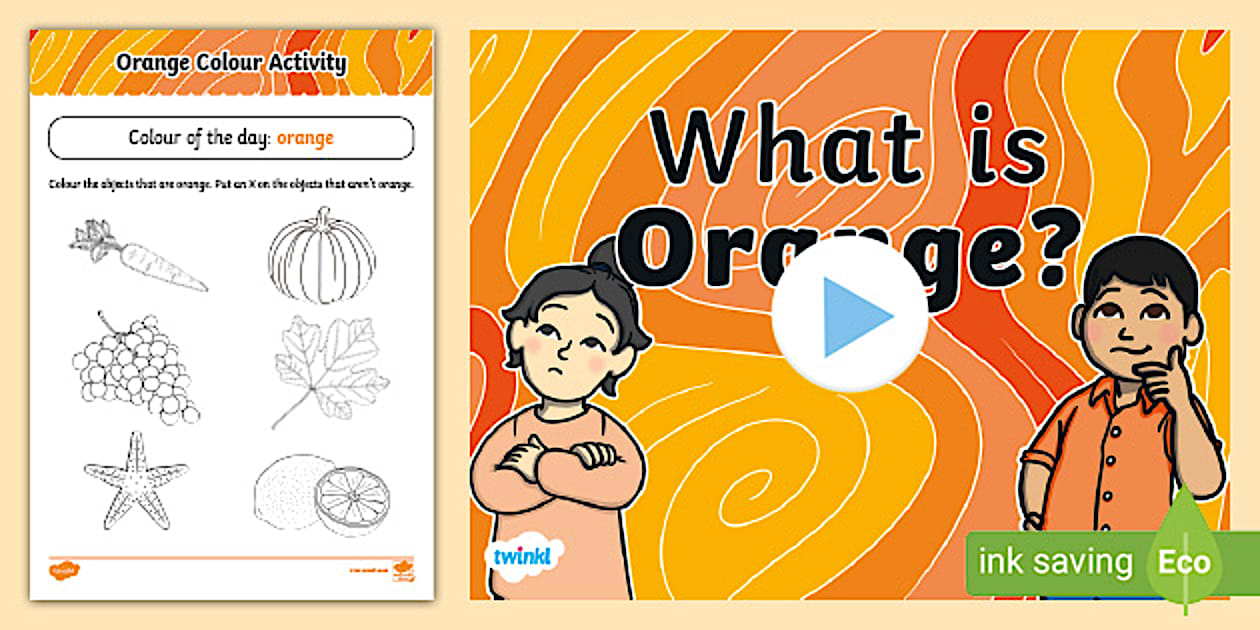 What is Orange Colour Activity (teacher made) - Twinkl
