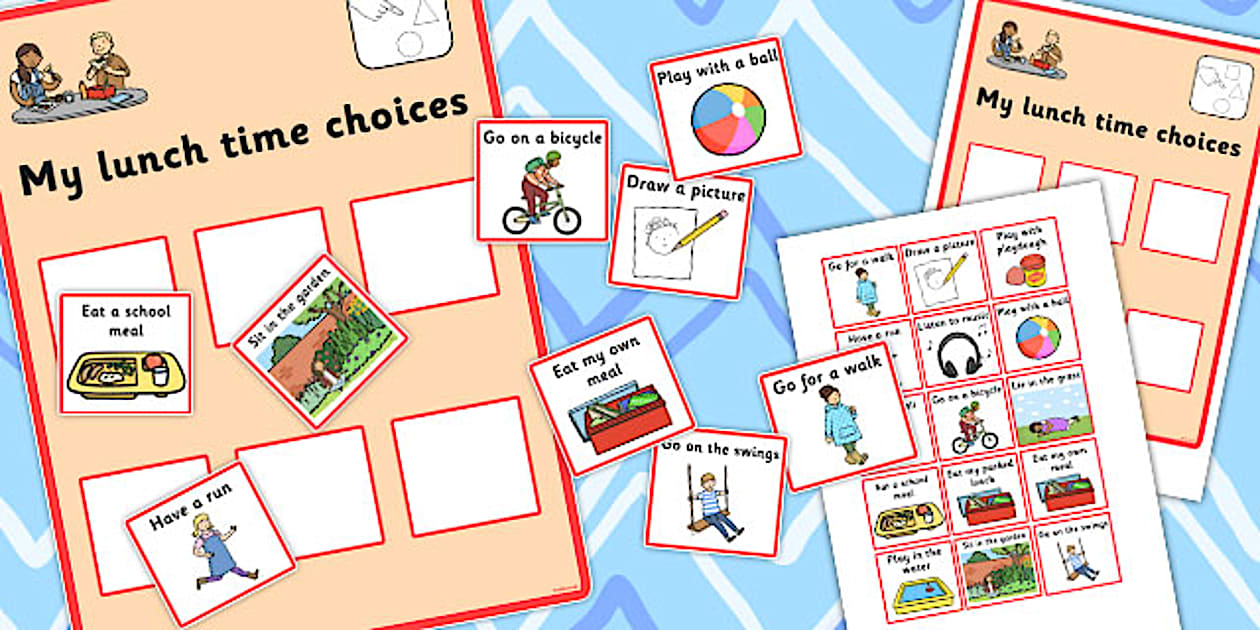 Editable My Lunch Time Choices (l'enseignant a fait)