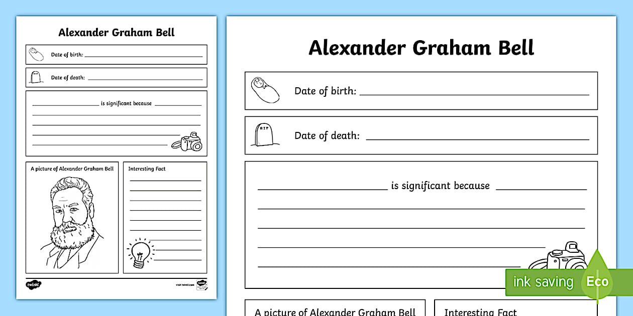 Alexander Bell Significant Individual Fact Sheet - alexander bell