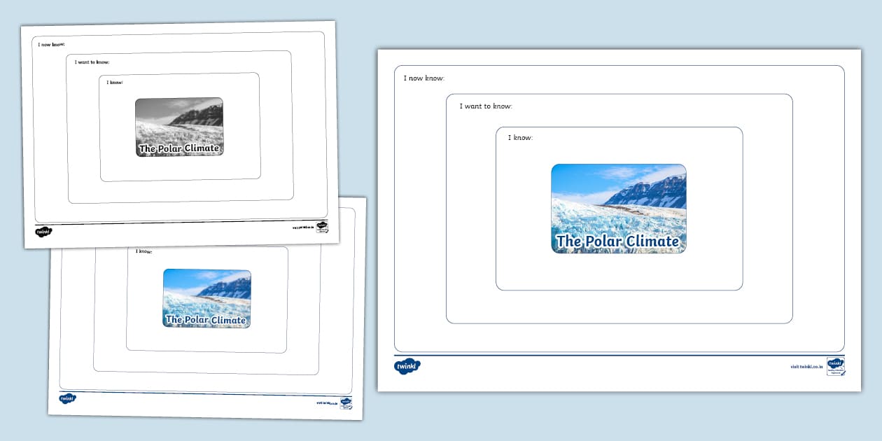 The Polar Climate Topic Overview Writing Frame - Twinkl