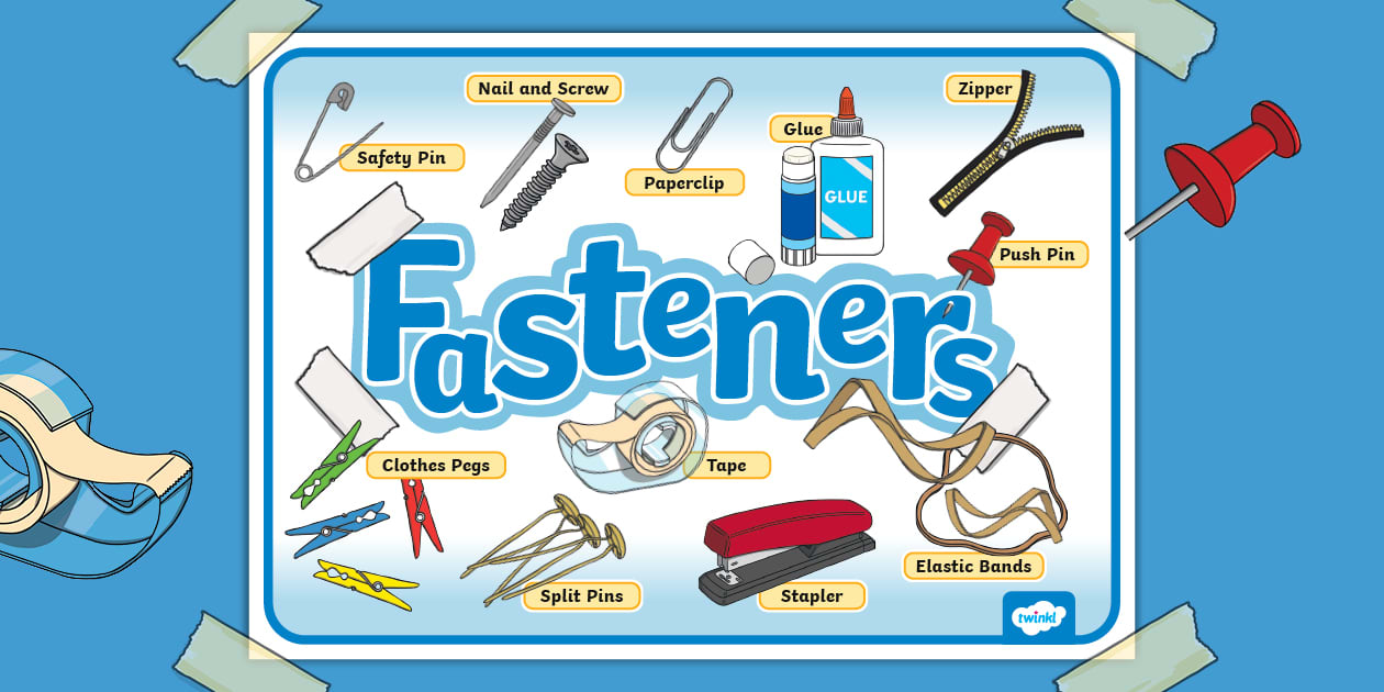 Robotics and Coding Robotics - Poster: Fasteners - Twinkl