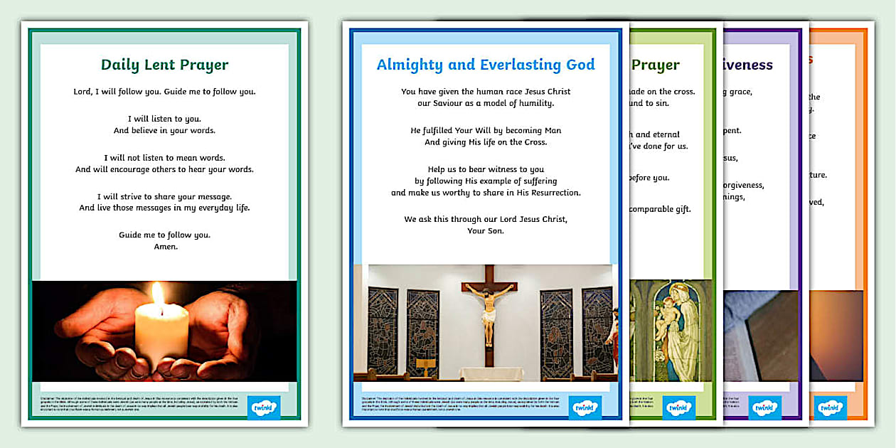 Easter Prayers for Children - Holy Week Prayers - Twinkl