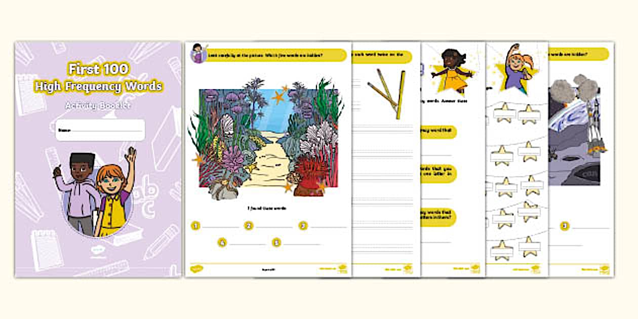 First 100 High-Frequency Words Activity Booklet - English