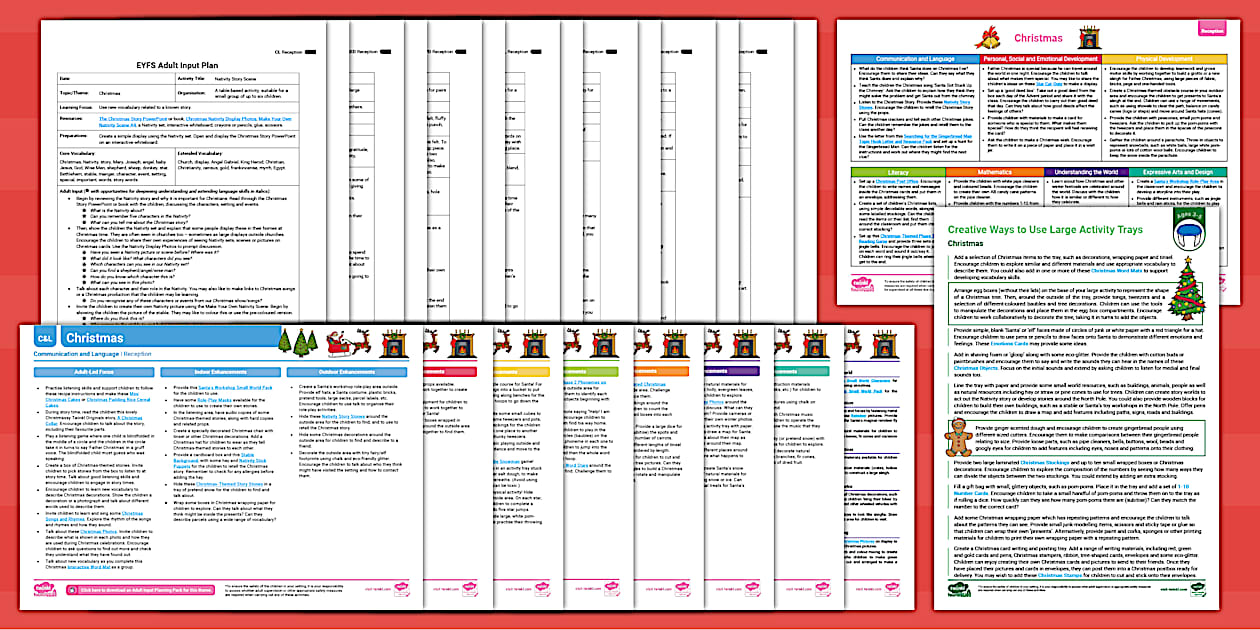 EYFS Christmas-Themed Bumper Planning Pack (Reception)