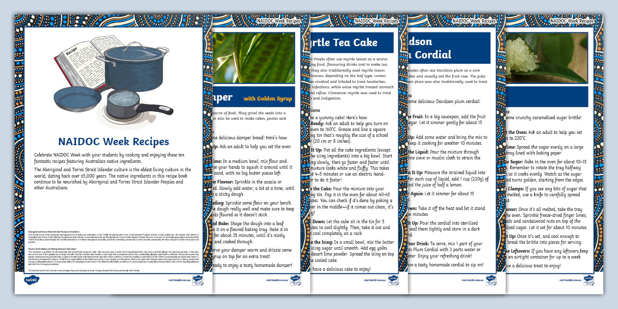 NAIDOC Week Recipes Book | Twinkl Australia (Teacher-Made)