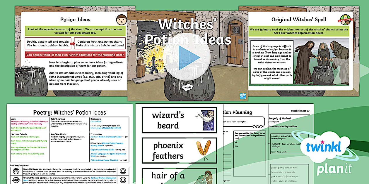 Significant Author: Macbeth: Poetry 1 Y6 Lesson Pack