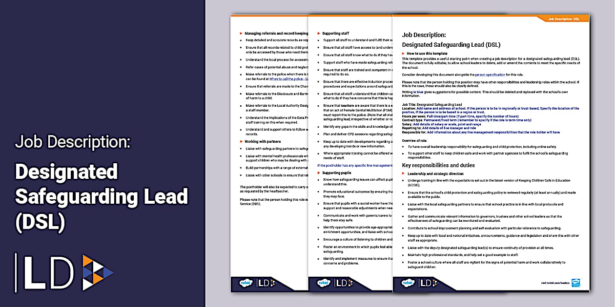 Job Description: Designated Safeguarding Lead - Twinkl