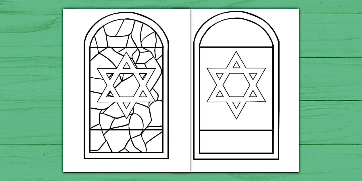 Star of David Window - Jewish Heritage Month Art Project