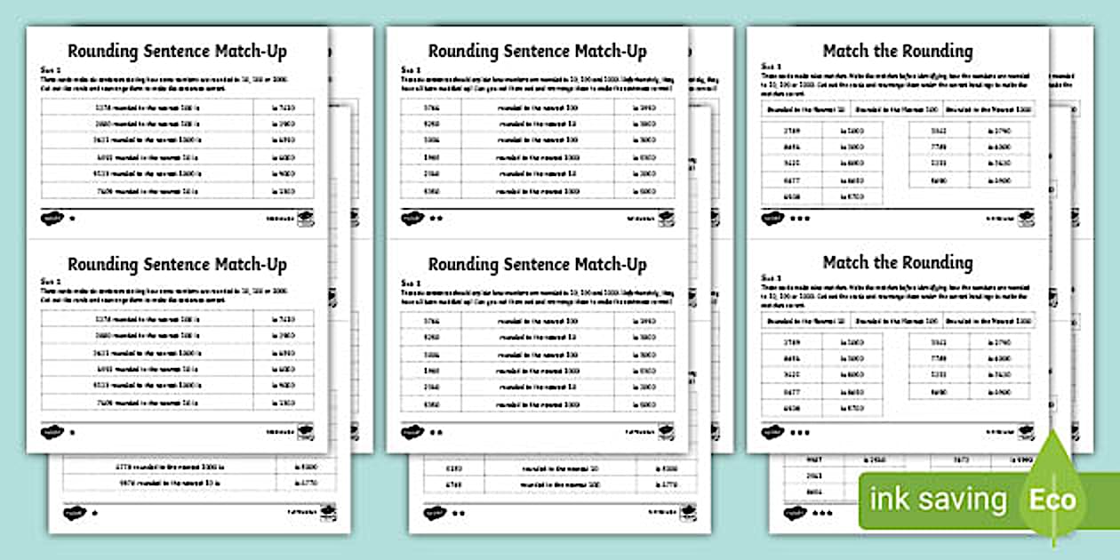 Year 4 Rounding Place Value Maths Mastery Activity - Twinkl