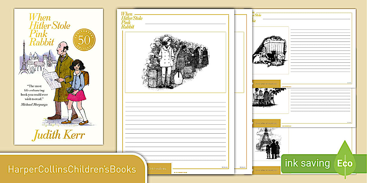 FREE! - 'When Hitler Stole Pink Rabbit' by Judith Kerr: Writing Frames