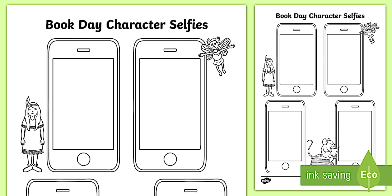 Book Day Character Selfie Activity - Twinkl