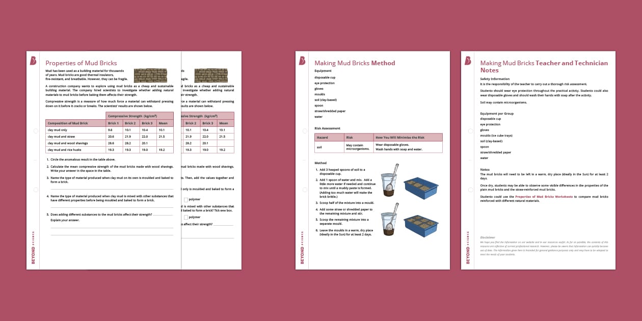 Making Mud Bricks Investigation | Science | Beyond - Twinkl