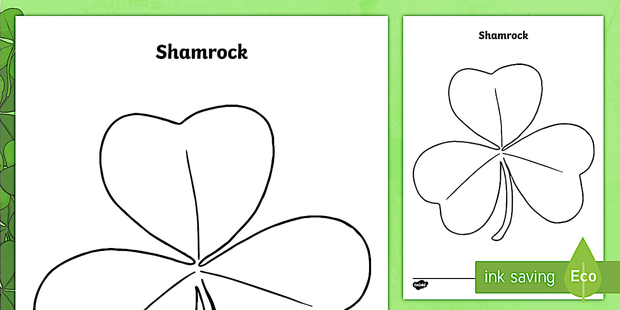 Shamrock Template | St Patrick’s Day | Twinkl Resources