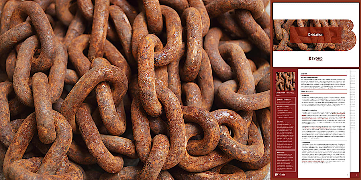 KS3 Chemical Reactions Lesson 8: Oxidation | Beyond - Twinkl