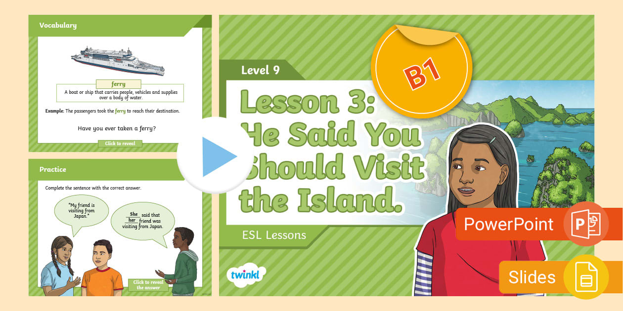 ESL Curriculum Level 9 Lesson 3 for Travel Recommendations