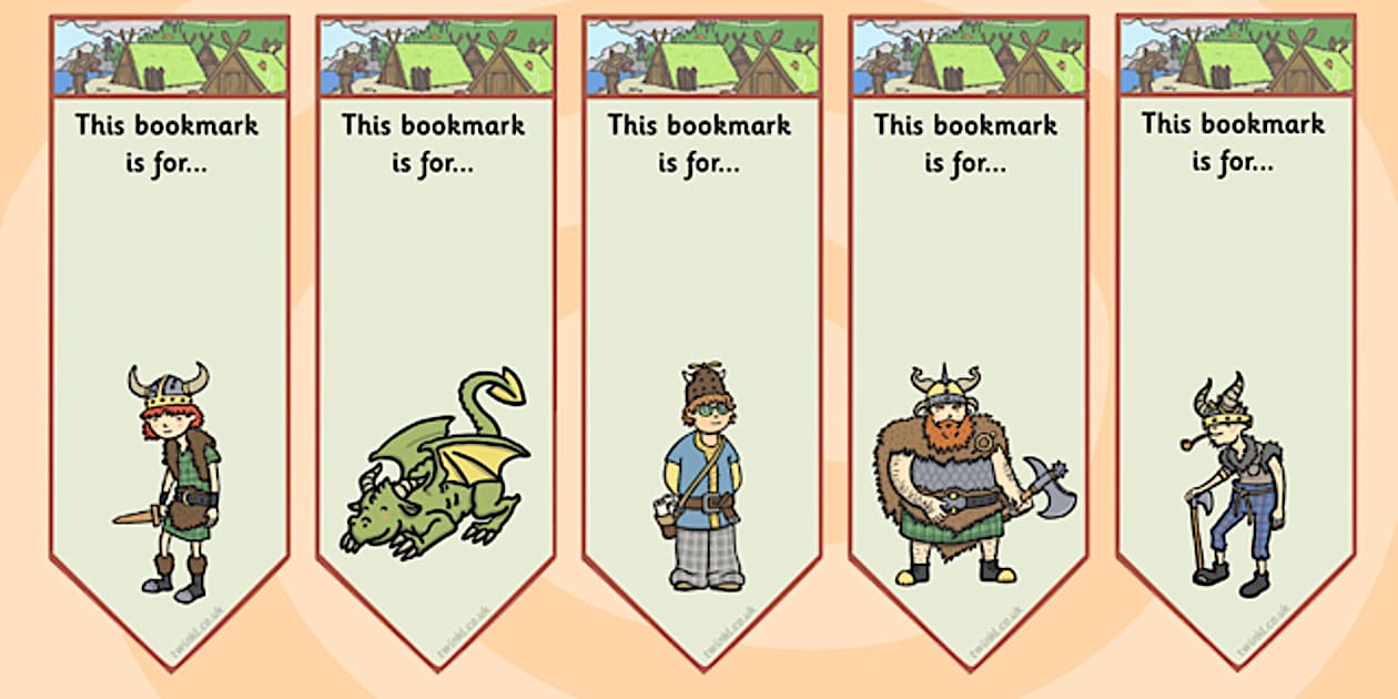 How to Train Your Dragon Editable Bookmarks (teacher made)