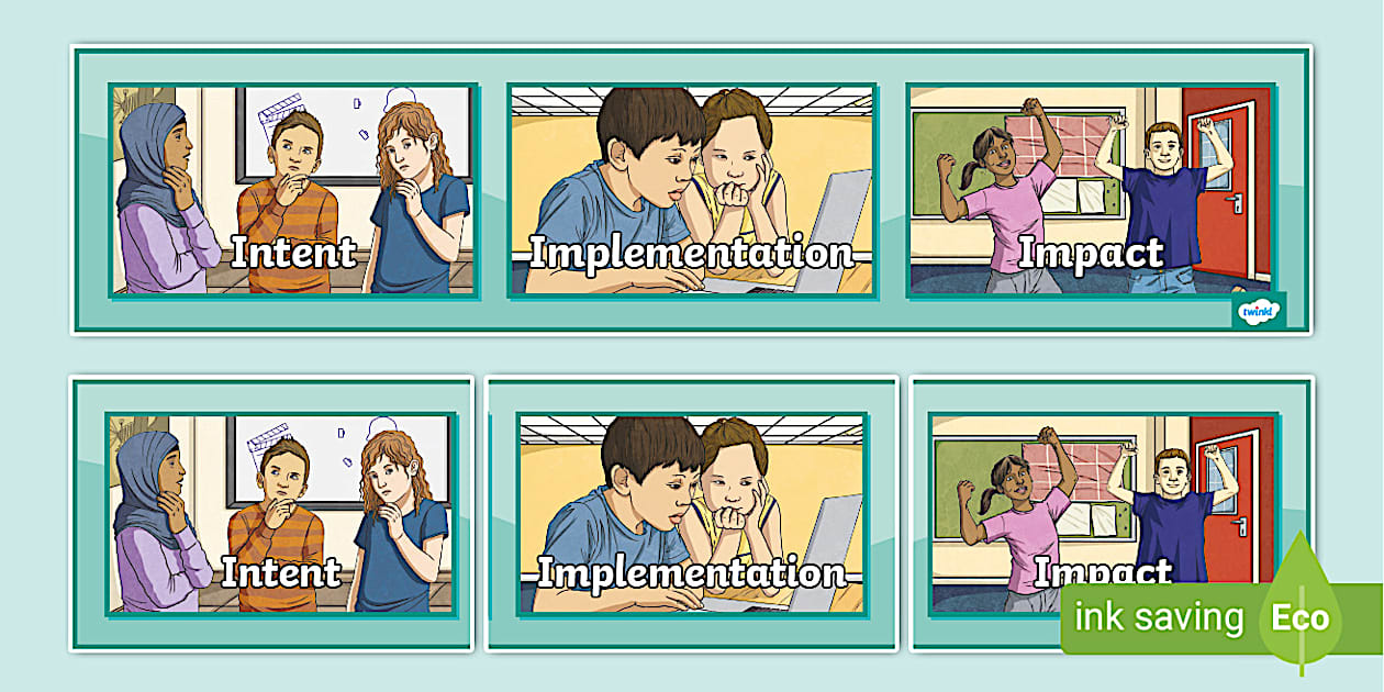 Intent, Implementation and Impact, 3 i's display banner