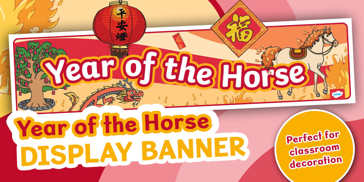 Year of the Horse - 2026 Lunar New Year Banner