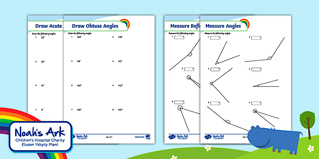 FREE! - Angle Measurement Activity Sheets (teacher made)