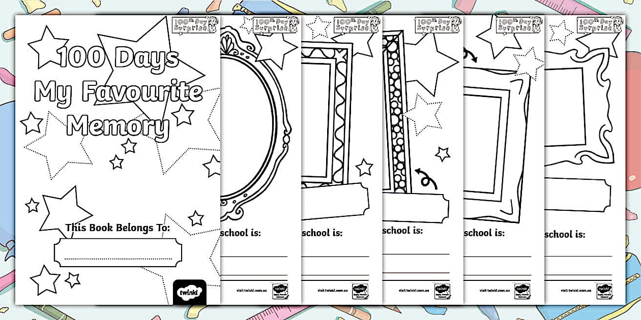 100th Day Surprise - 100 Days My Favourite Memory Activity