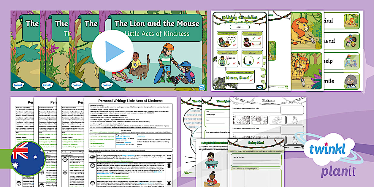 Foundation The Lion and Mouse Personal Writing Genre Pack