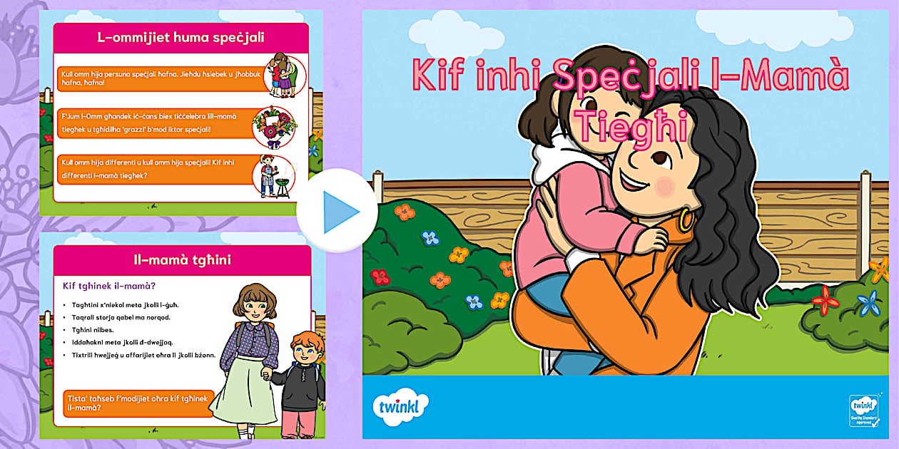 PowerPoint: Kif inhi Speċjali l-Mamà Tiegħi - Twinkl