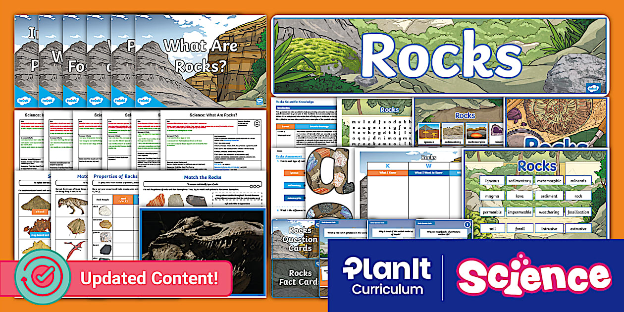 Science: Rocks: Year 3 Unit Pack (teacher made) - Twinkl