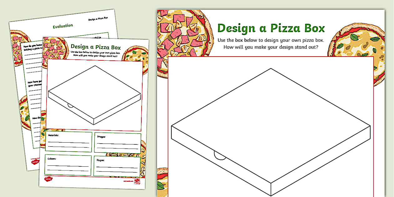 Design a Pizza Box (teacher made) - Twinkl