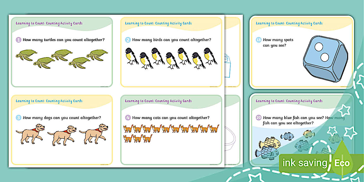 👉 Learning to Count: Counting Activity Cards - Twinkl