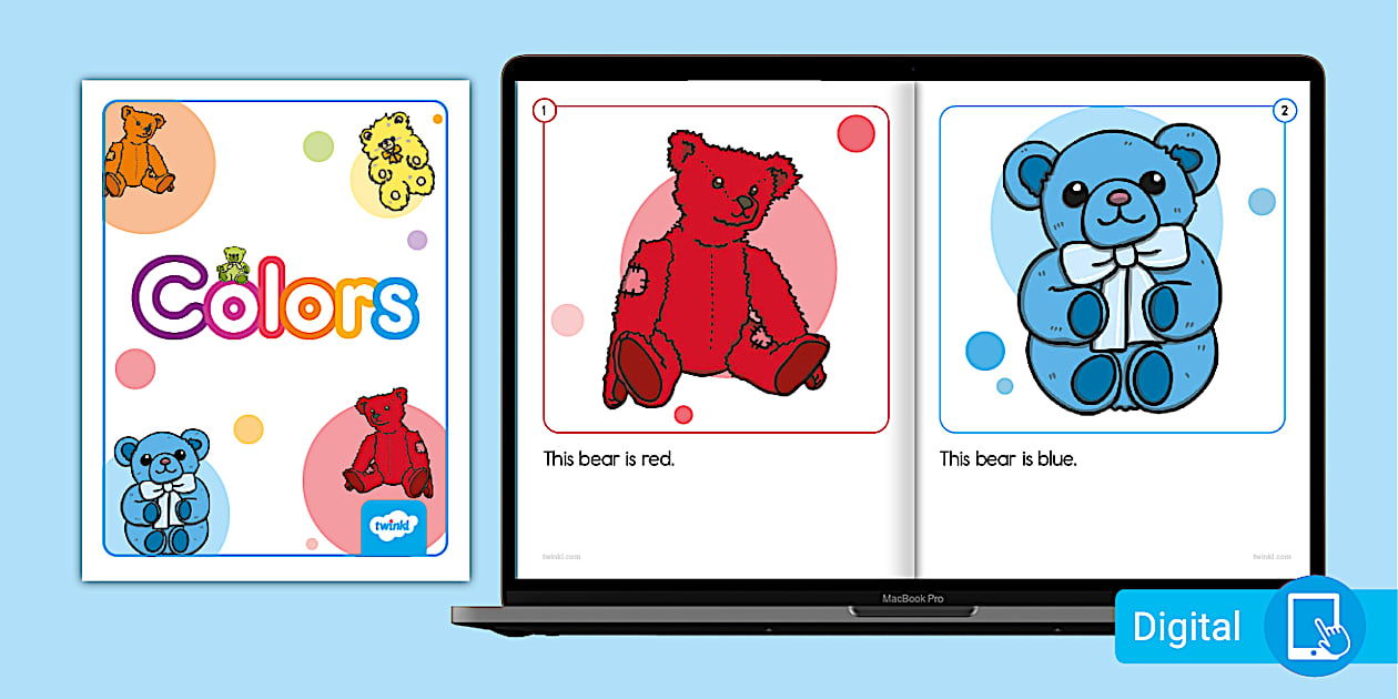 Colors Early Emergent Reader eBook for Kids - Twinkl USA