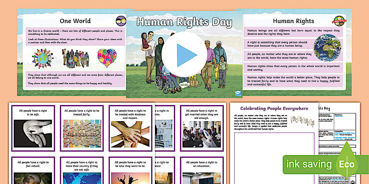 An Ideal Resource to Create a Human Rights Day Assembly KS2