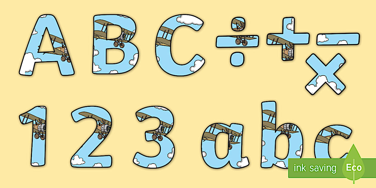 Amy Johnson Display Letters and Numbers Pack (teacher made)