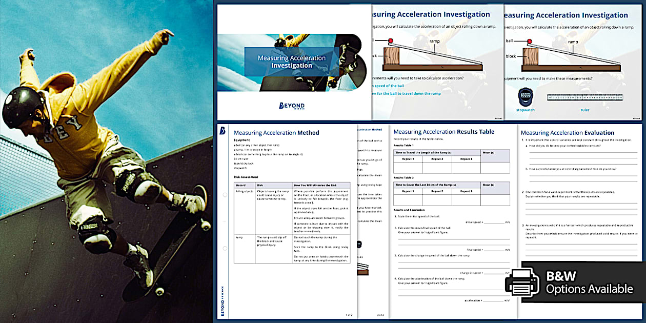 Measuring Acceleration Investigation | Science | Beyond