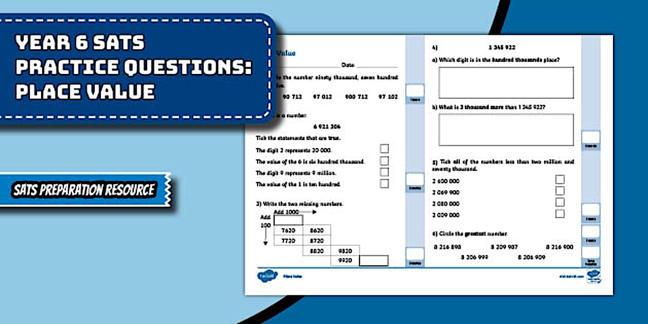 👉 Year 6 SATs Practice Questions: Place Value