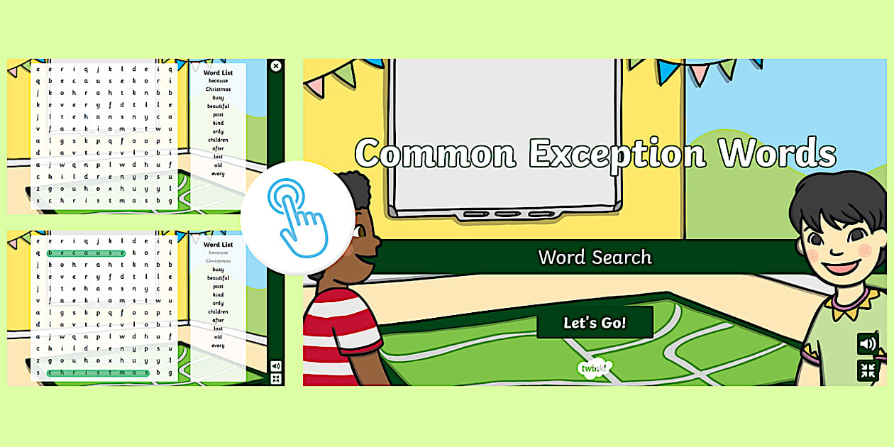 Year 2 Common Exception Words Word Search | Twinkl Go!