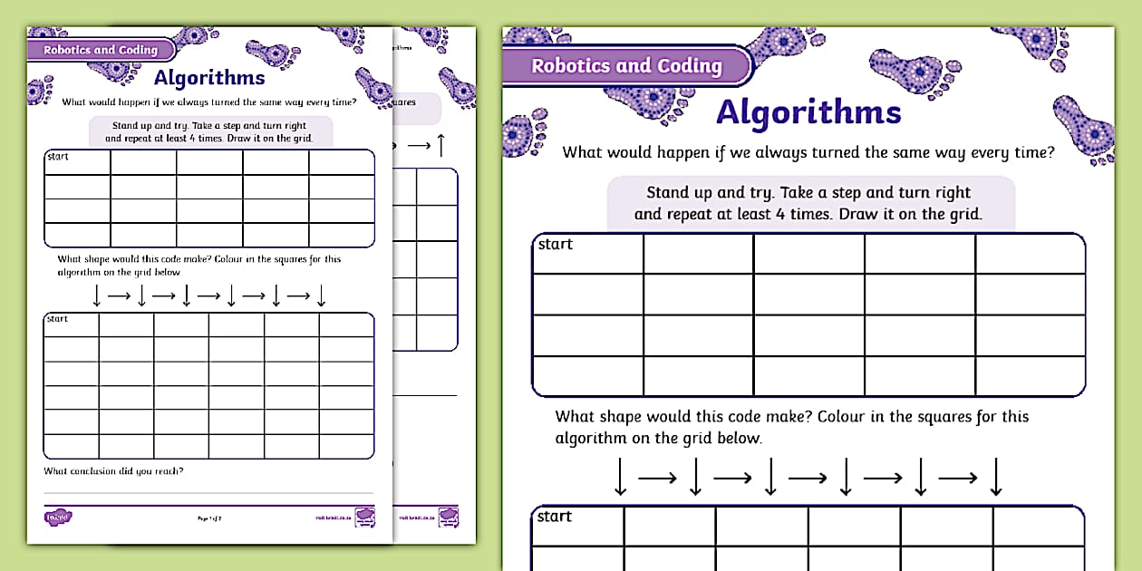 Grade 2 - Worksheet: Working with Directional Arrows