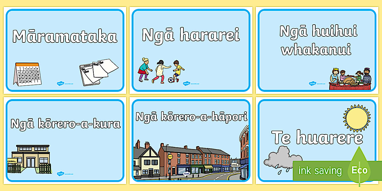 Te wāhi pitopito kōrero Signs and Labels - Twinkl