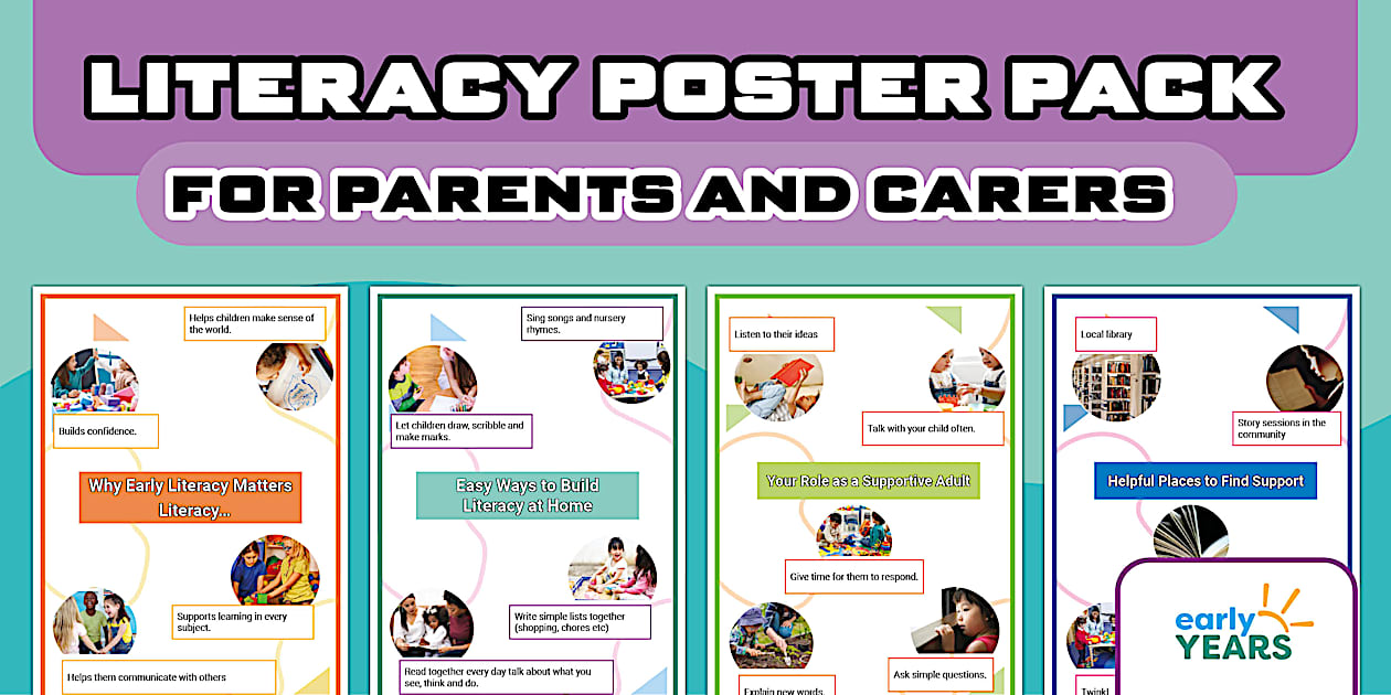Literacy Poster Pack For Parents and Carers