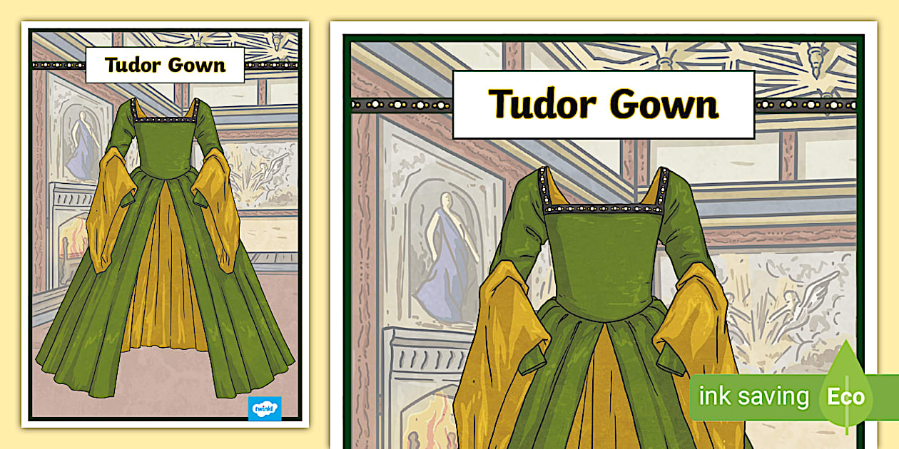 Tudor Gown Display Poster (Teacher-Made) - Twinkl