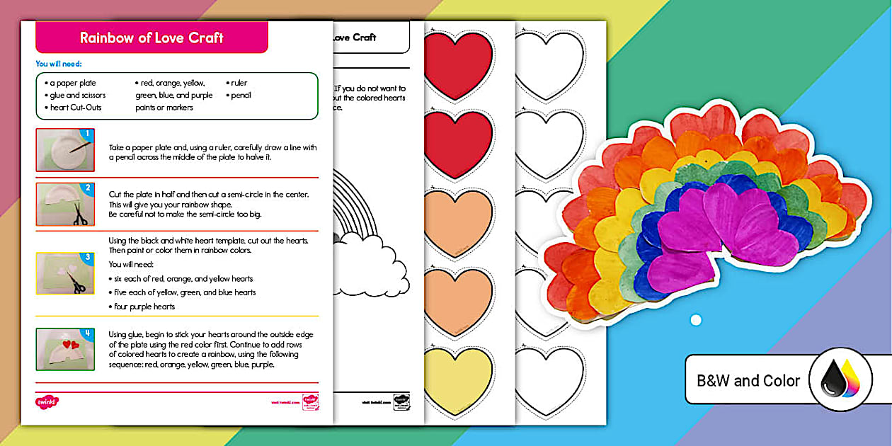 Rainbow of Love Craft Activity | Twinkl Resources USA