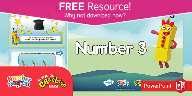 FREE Numberblocks: Number 3 PowerPoint | Math & Counting