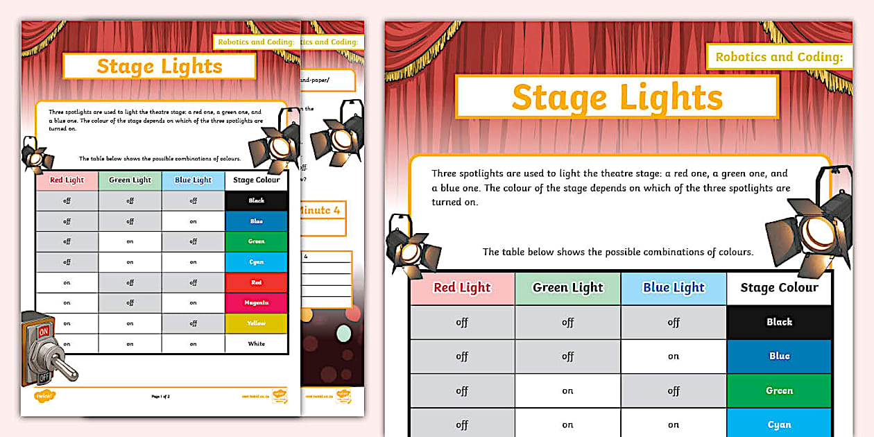 Robotics and Coding - Stage Lights (Hecho por educadores)